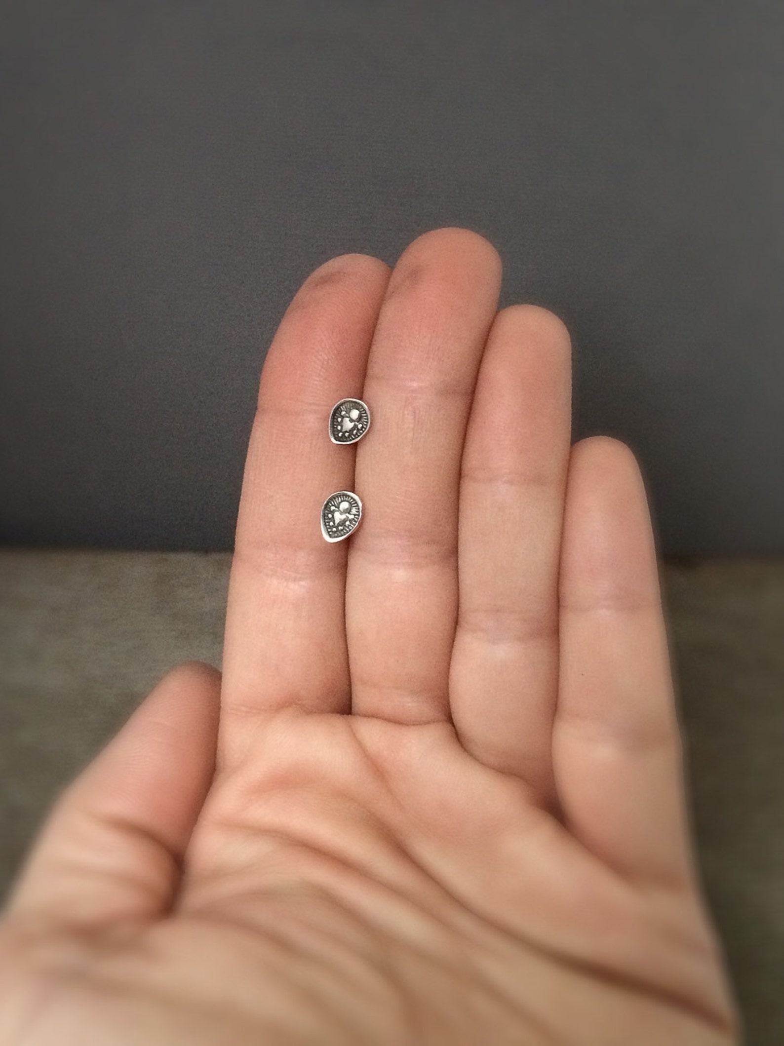Sterling Silver Studs - Stud Earrings - Unique Earrings - Tribal ...