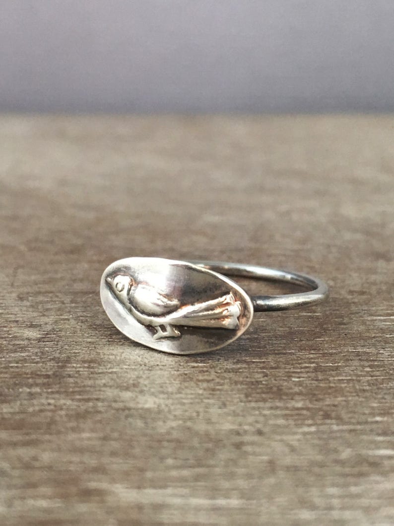 Bird Ring Sterling Silver Ring Delicate Ring Made to Order - Etsy UK