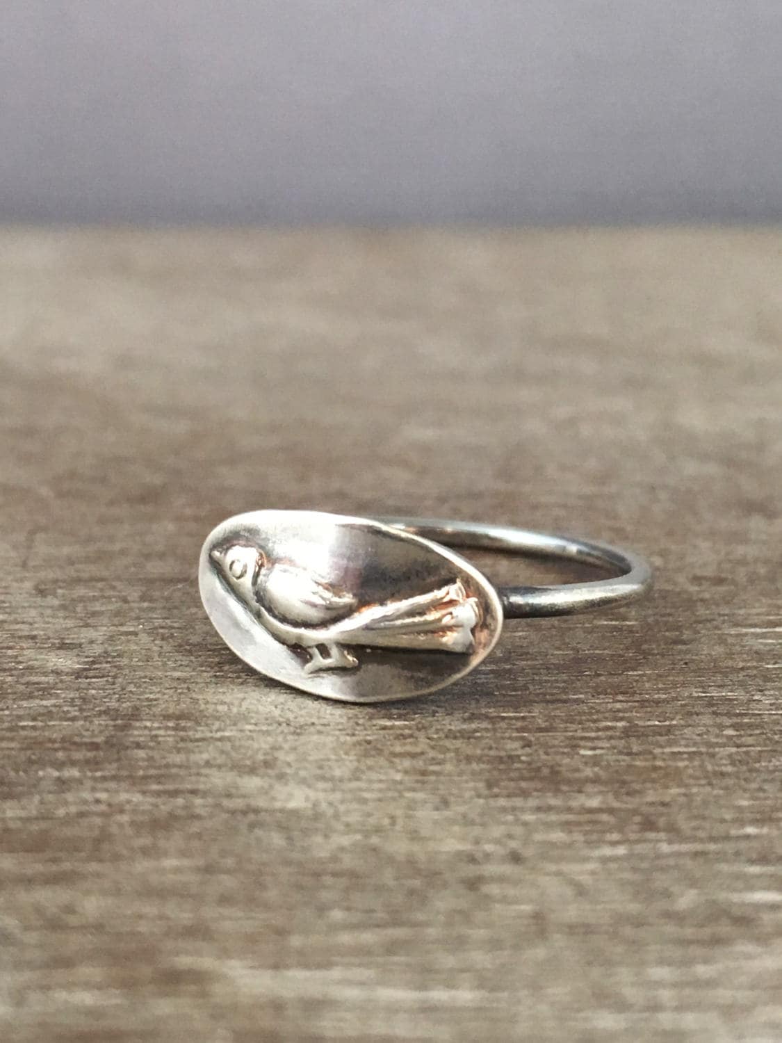 Bird Ring Sterling Silver Ring Delicate Ring Made to Order - Etsy UK