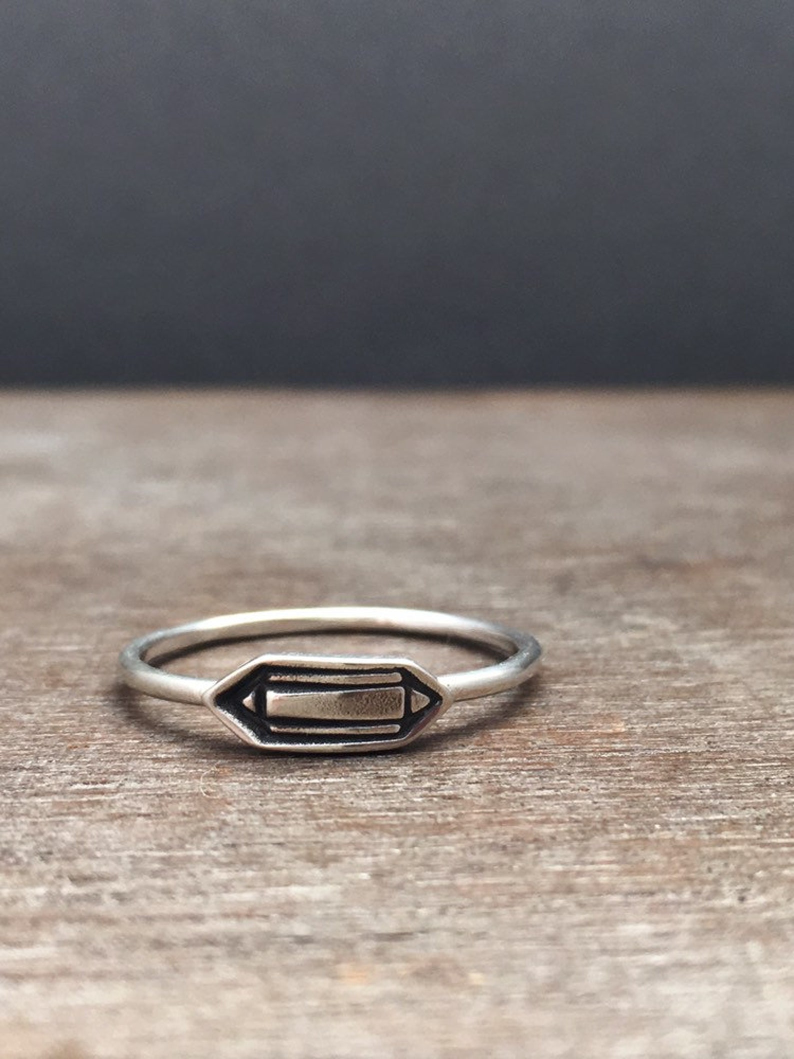 Crystal Stacking Rings Sterling Silver Rings Unique Rings - Etsy