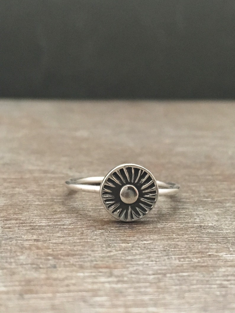 Sterling Silver Eye Stacking Ring: Handcrafted Tribal Eye Design - Etsy