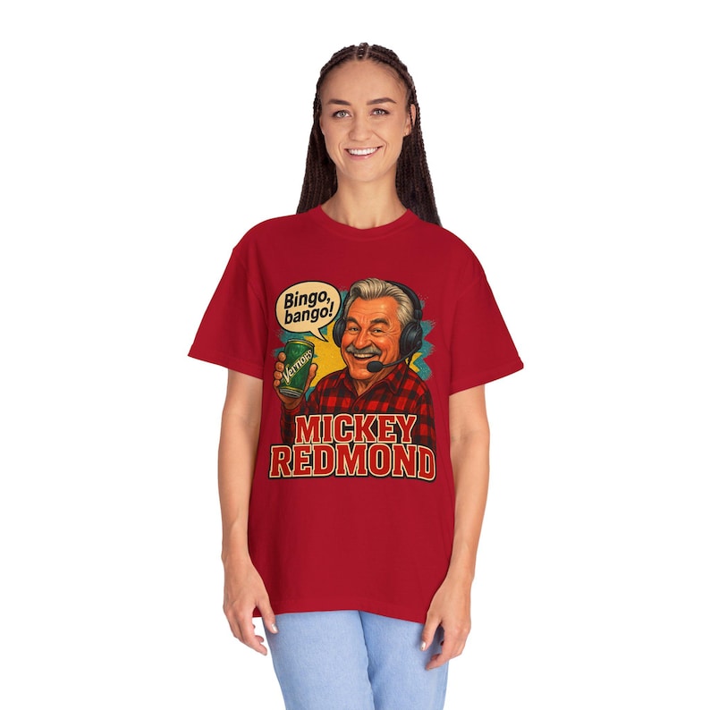 Mickey Redmond Retro Caricature Detroit Red Wings T-shirt - Etsy