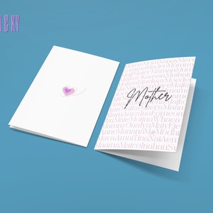 PRINTABLE Mother's Day Card - Mother in Different Languages, 5x7 Card ...