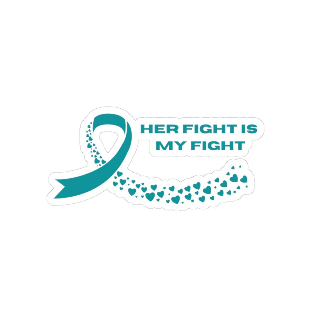 Empowering Cancer Awareness Kiss-cut Stickers - Inspirational, Her ...