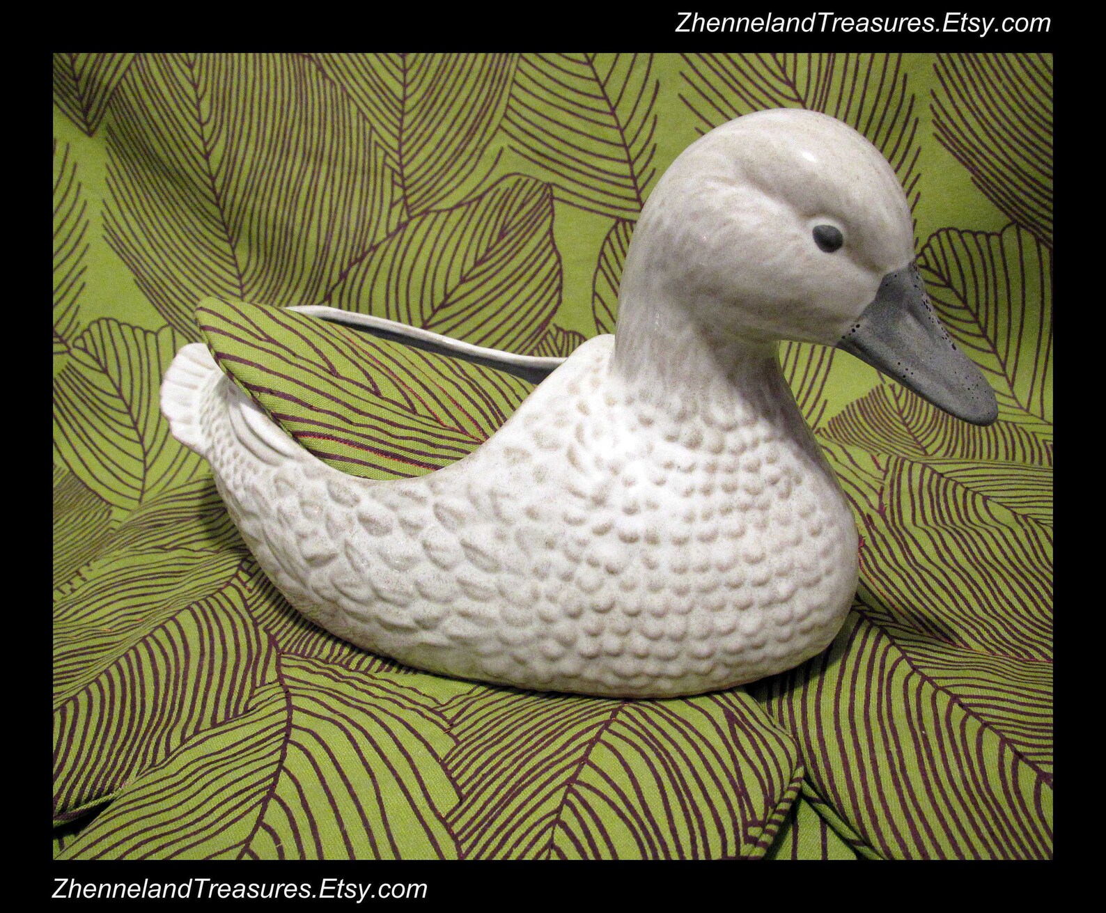 White Ceramic Duck Bowl Planter Decor Ceramic Bowl Candy - Etsy