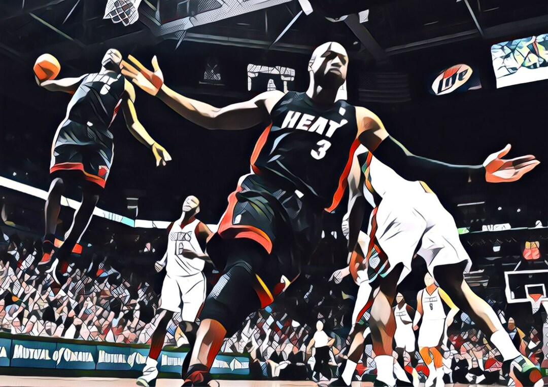 Miami Heat Lebron James Dwyane Wade Poster Digital Print Svg File - Etsy