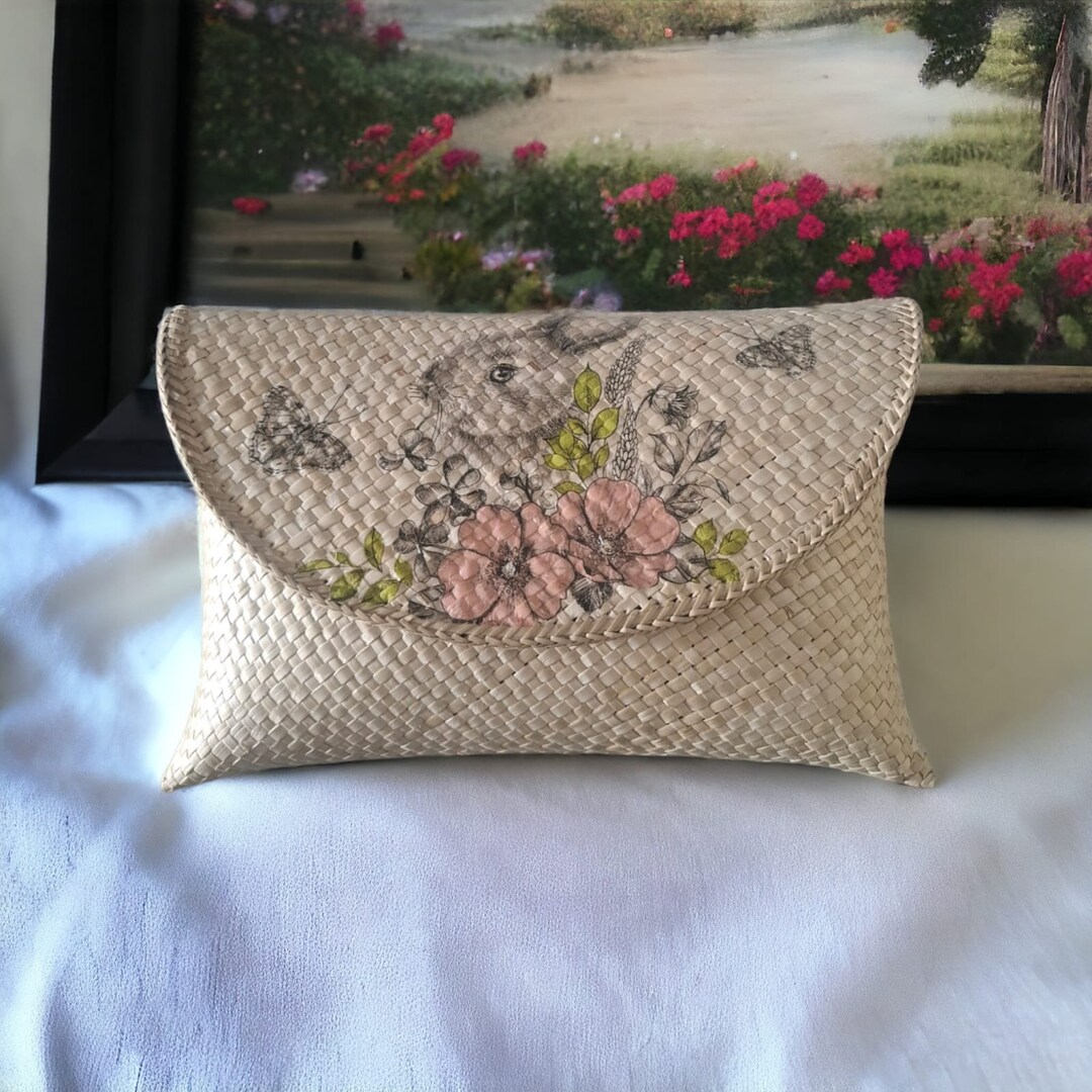 Handwoven Bag, Pandan Clutch, Pandan Women Bag, Clutch, Bohemian, Bali ...