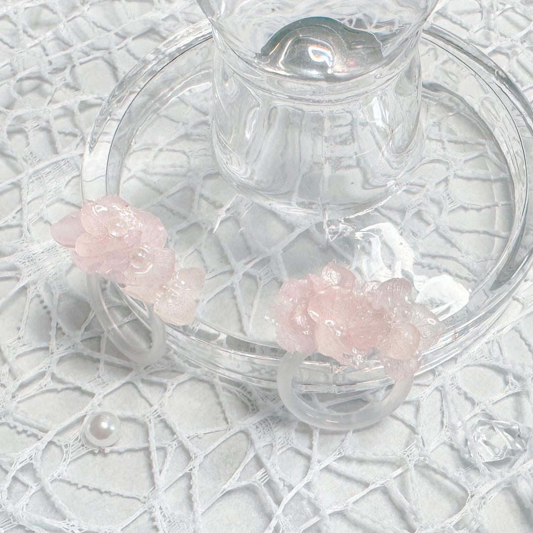 Preserved Flower Ring | Handmade Real Flower Ring | Dried Flower Resin ...