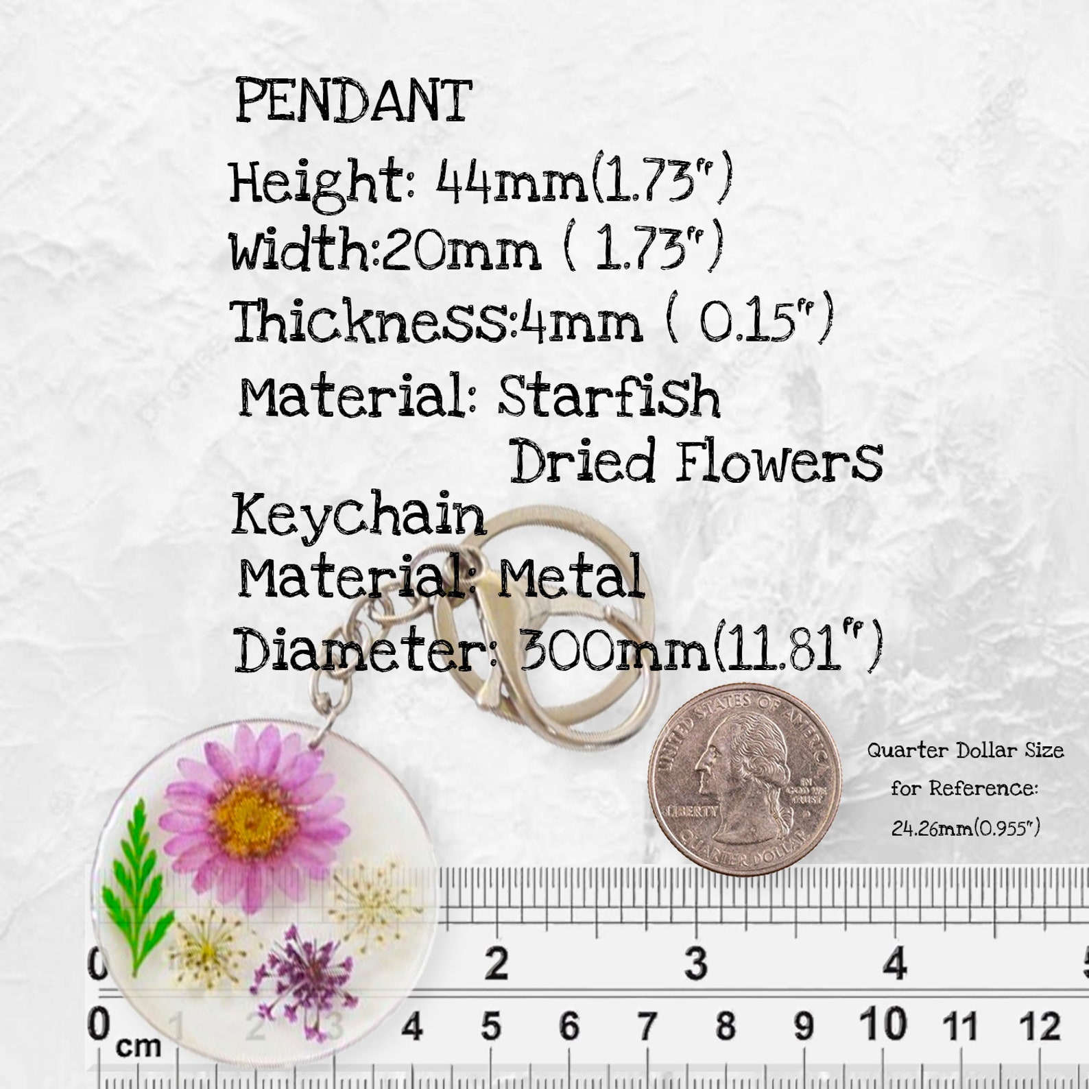 Dried Flower Keychain,real Flower Resin Keychain,flower Keychain,epoxy ...