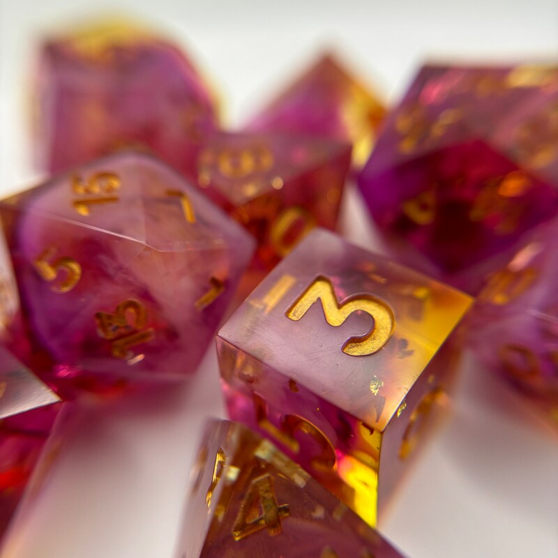 Gold Dice Set - Etsy