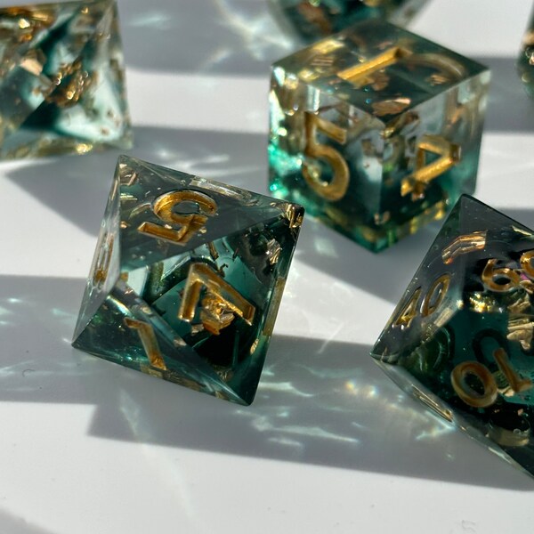Gold Dice Set - Etsy