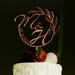 Personalized Initials Cake Topper, Custom Name Cake Topper, Gold ...