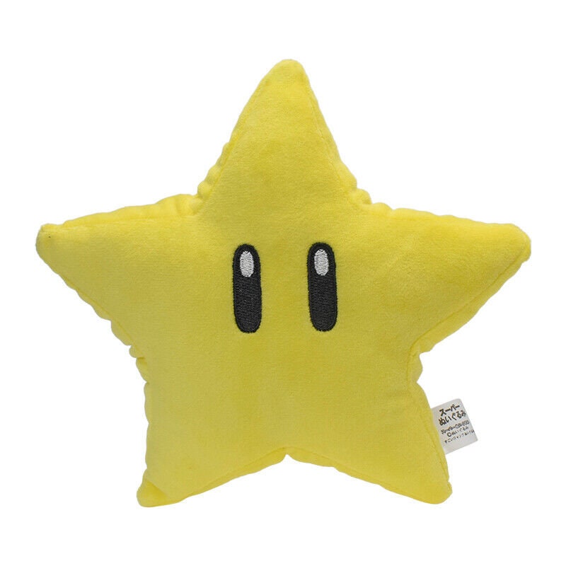Super Mario Bros Soft Yellow Super Star Plush - Etsy