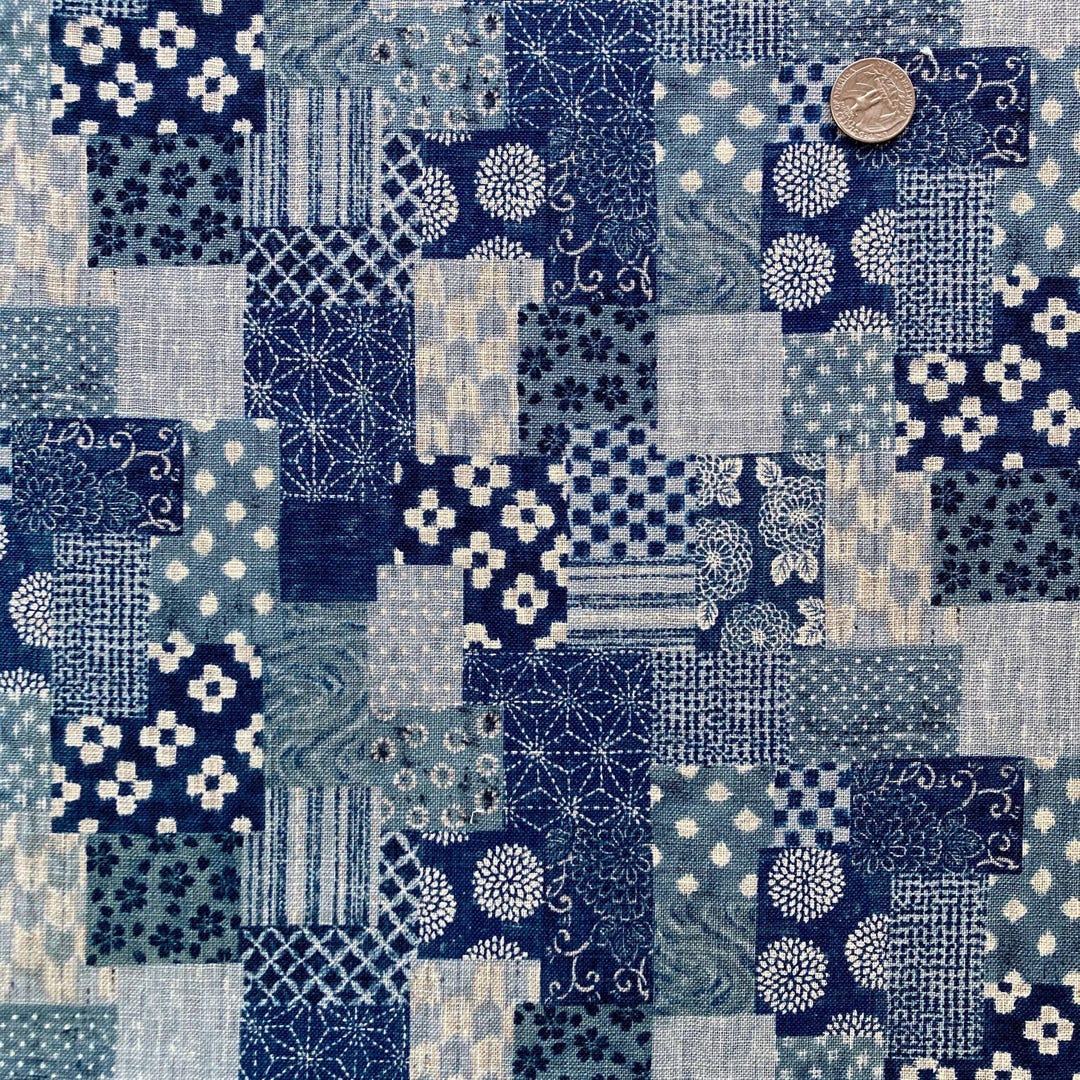 Patchwork Design of Traditional Japanese Patterns and Flowers, Sold by ...