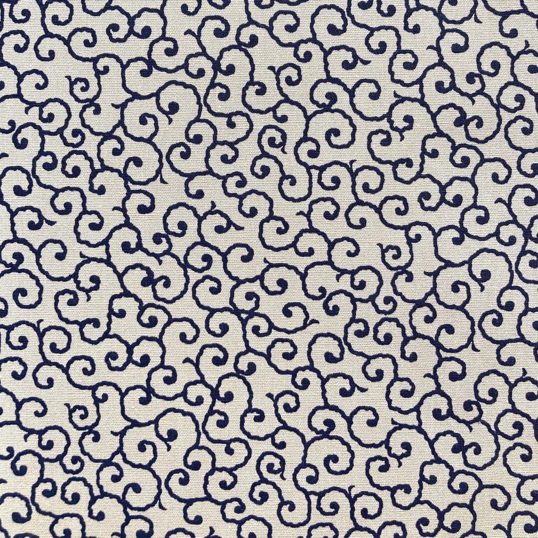 Karakusa (arabesque) Pattern in Ivory, Japanese Cotton Fabric, Sold by the 1/2 Yard, - Etsy