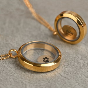 Custom Pet Hair Keepsake Cremation Jewelry Glass Locket Memory Keepsake ...