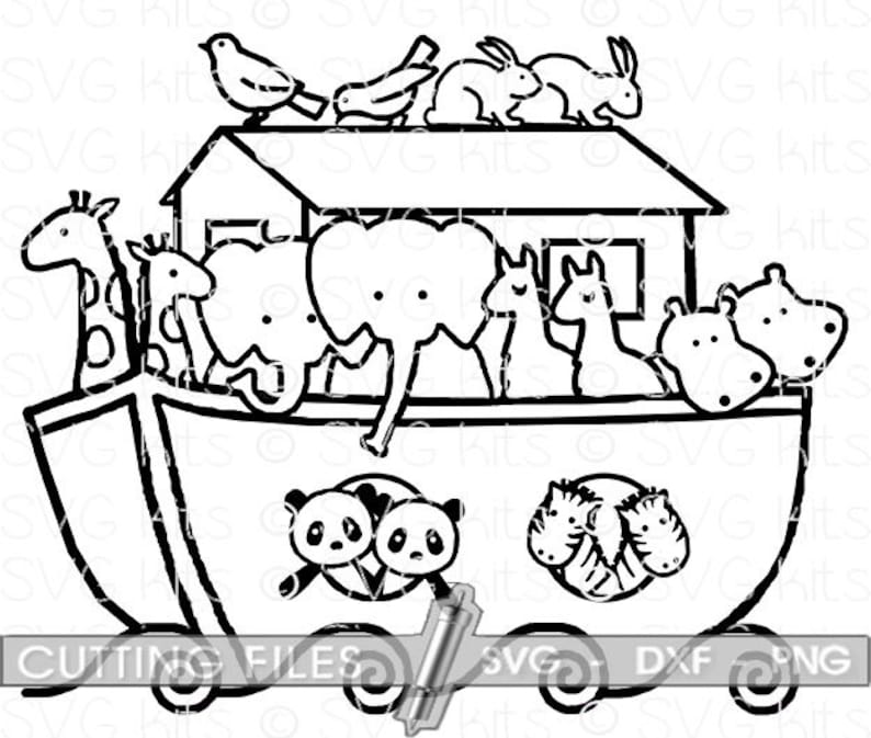 Noah's Ark Digital INSTANT Download svg cutting file | Etsy