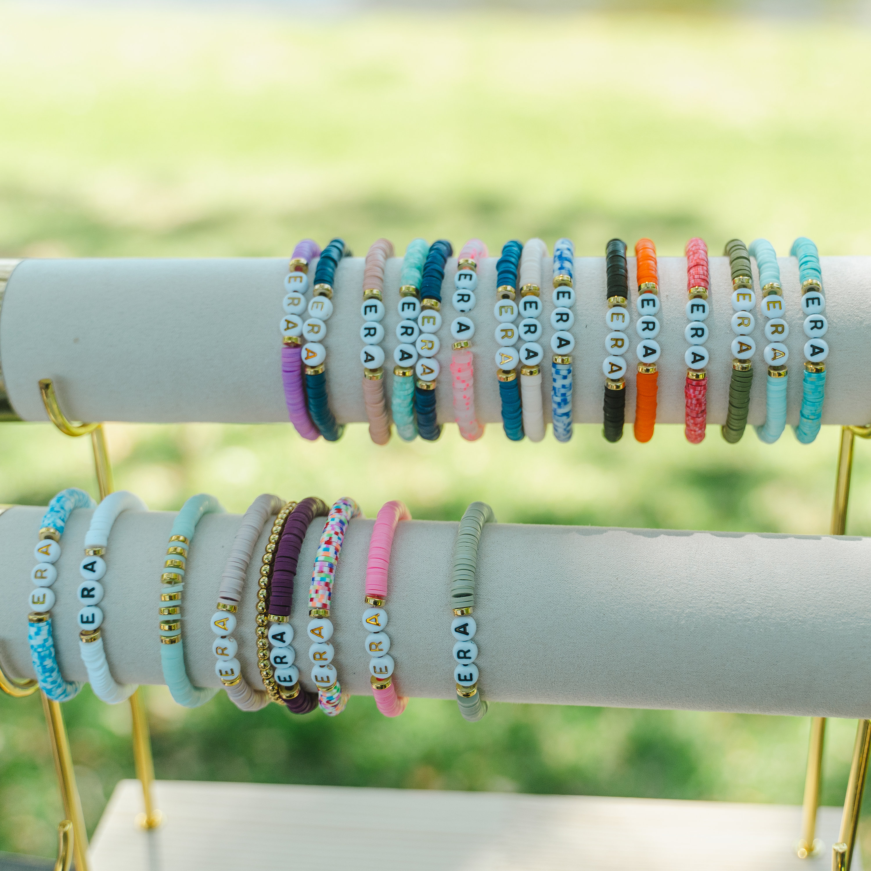 Custom Sport Team Bracelets, Custom Name Bracelets, Personalized Beaded ...