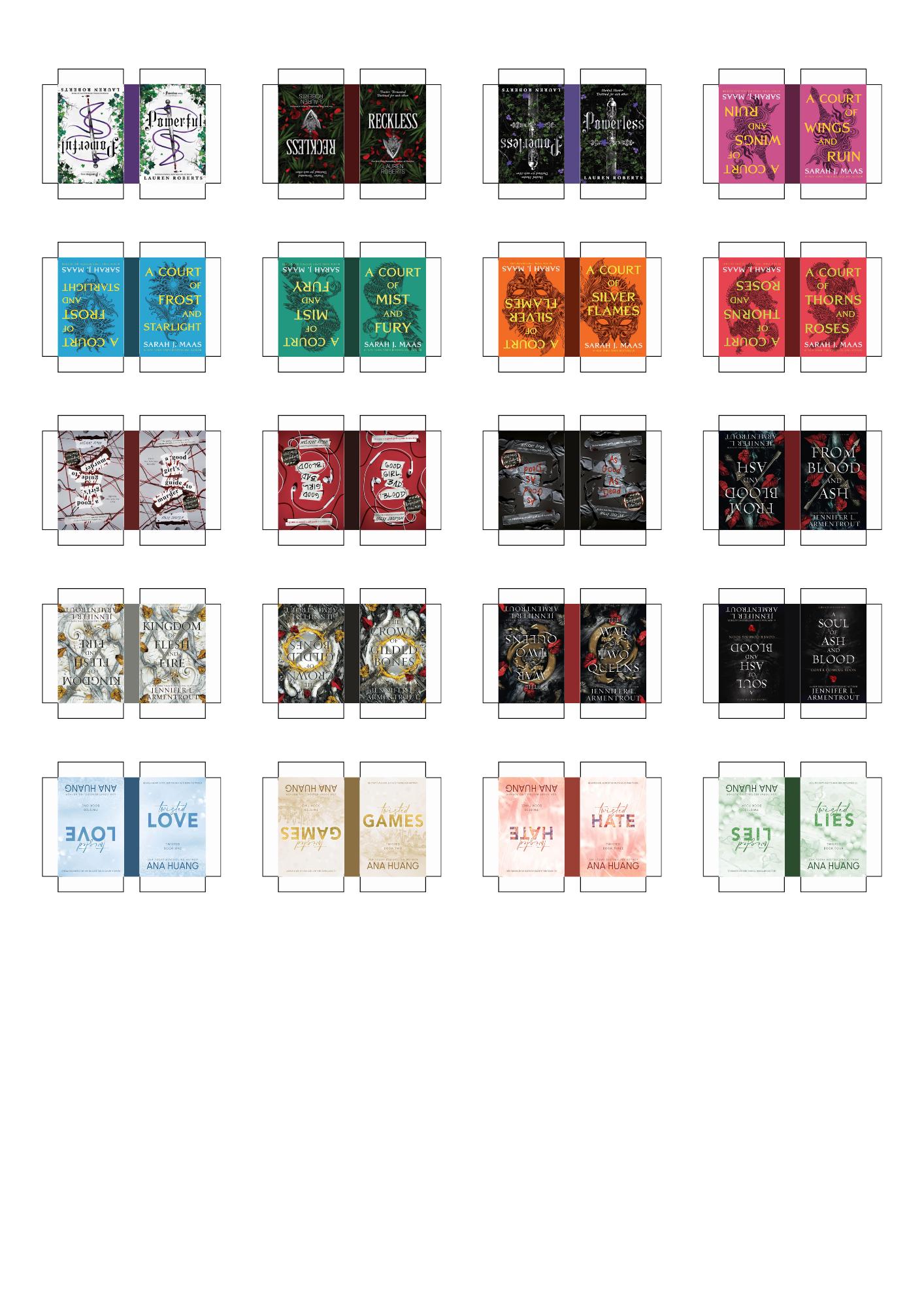 104 Printable Mini Book Cover, DIY Novel Cover, Books for Your TBR Jar ...