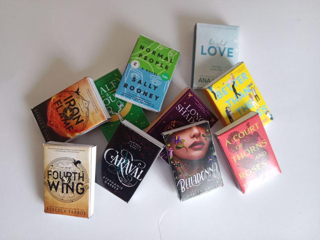 104 Printable Mini Book Cover, DIY Novel Cover, Books for Your TBR Jar ...