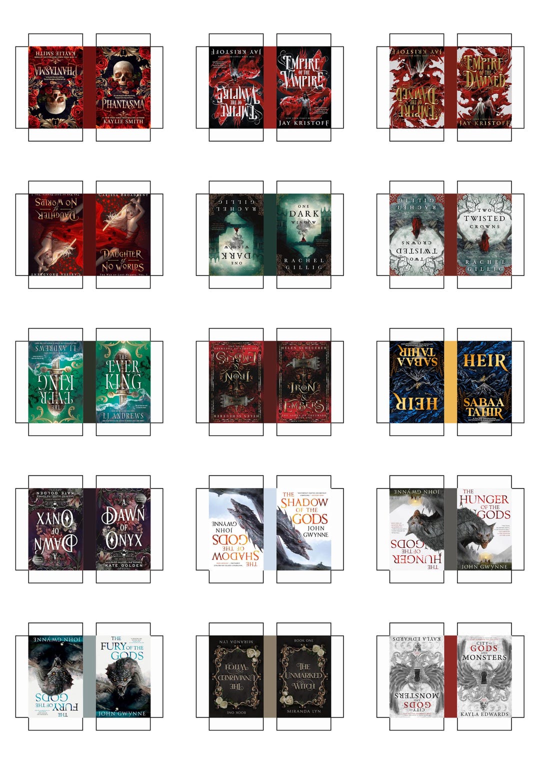 Printable Booktok Mini Book Covers: 85 Fantasy Titles (PDF Download) - Etsy