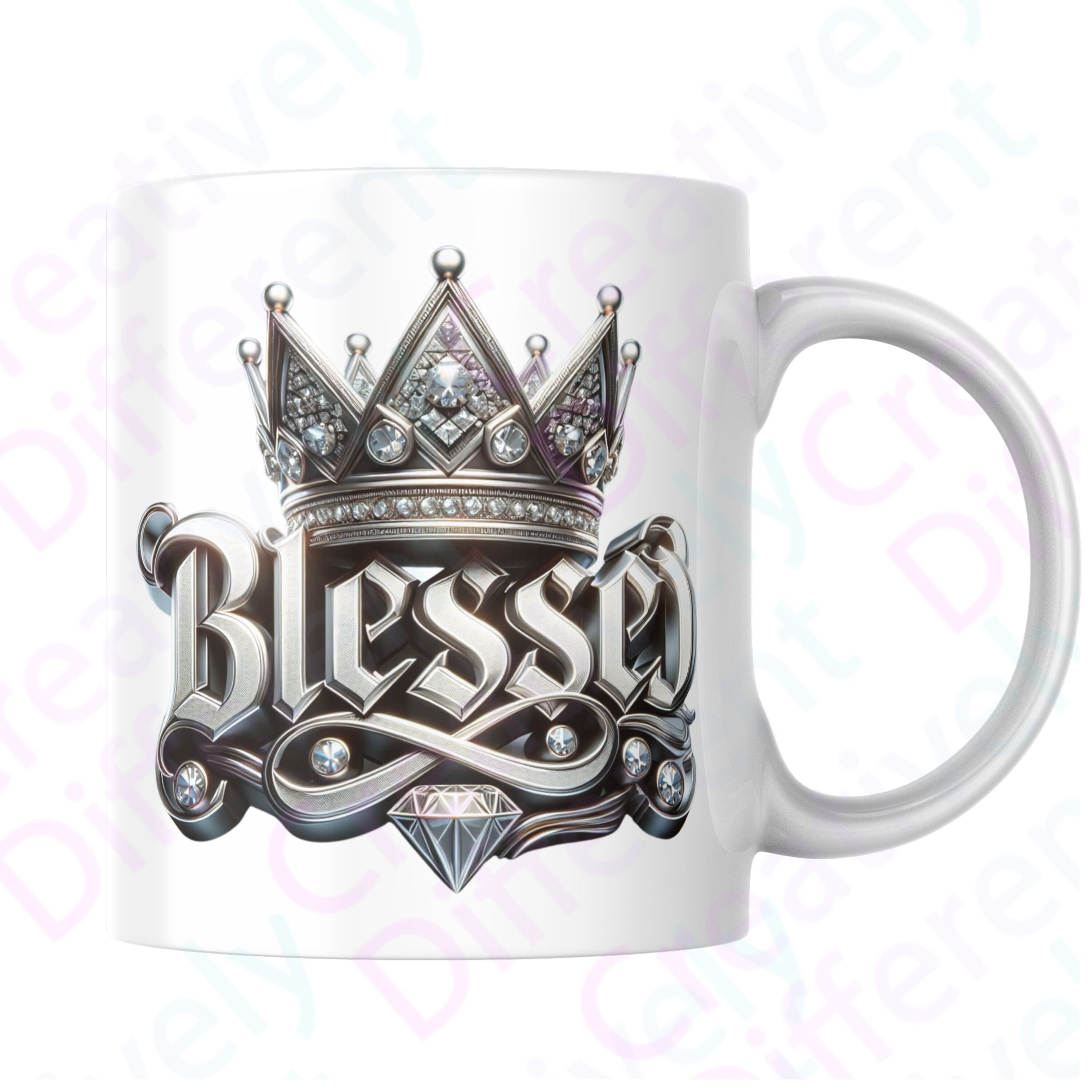 Blessed Royalty Diamond Crown for Shirts, Mugs, and More. Sublimation ...
