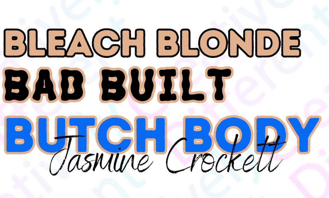 Bleach Blond, Bad Built, Butch Body PNG, DTF, Sublimation, Print and ...