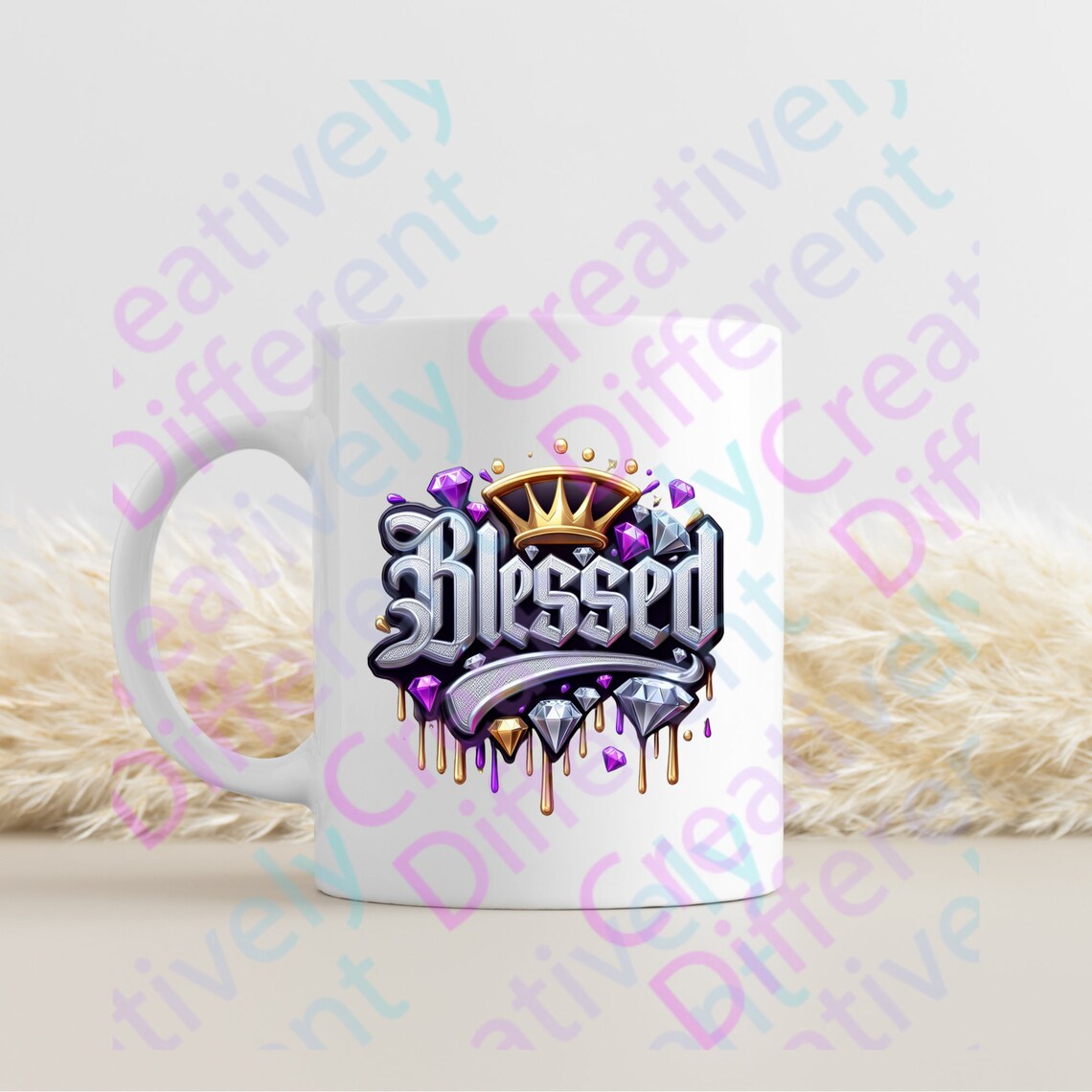 Blessed Bling Drip Bundle, Faith, Crown Design, Blessed Design, Digital ...