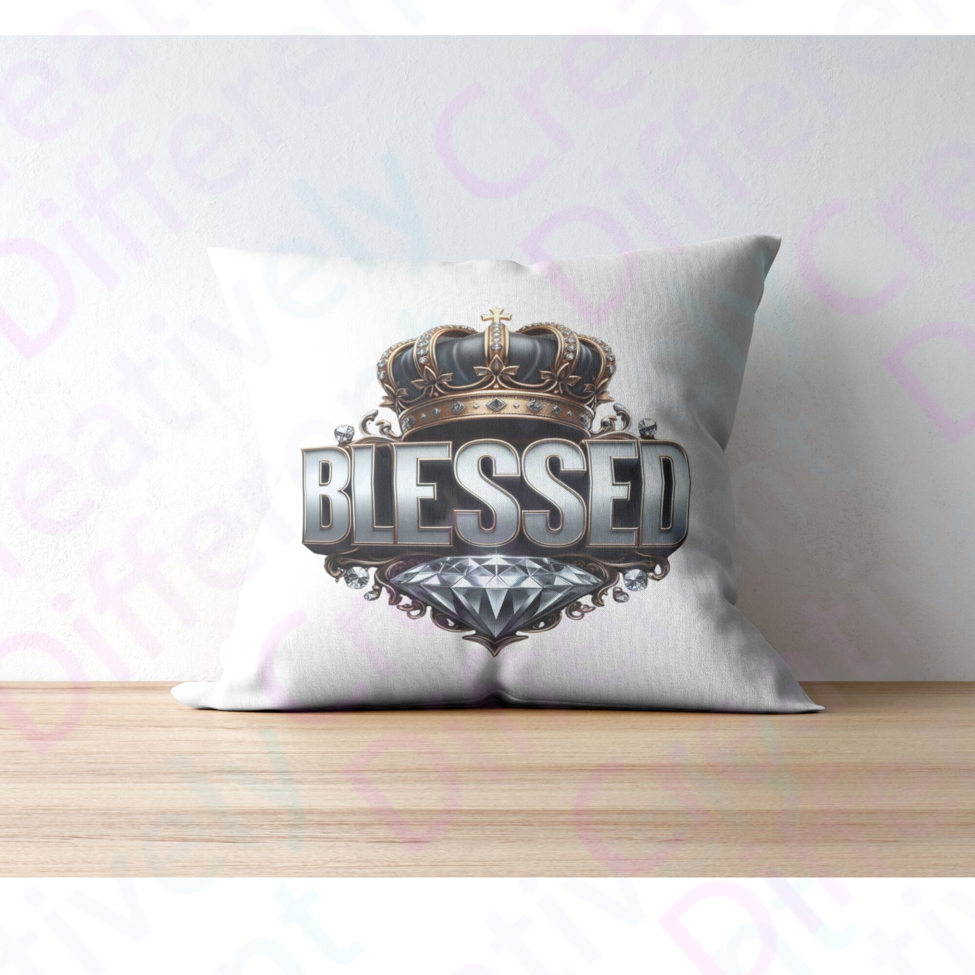 Blessed King Crown With Diamond for Shirts, Mugs, and More. Sublimation ...