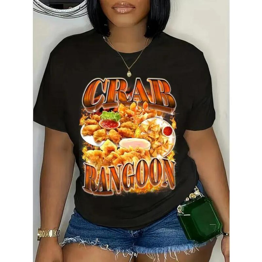 Crab Rangoon Meme Bootleg Rap Style Sweatshirt, Crab Rangoon Shirt ...