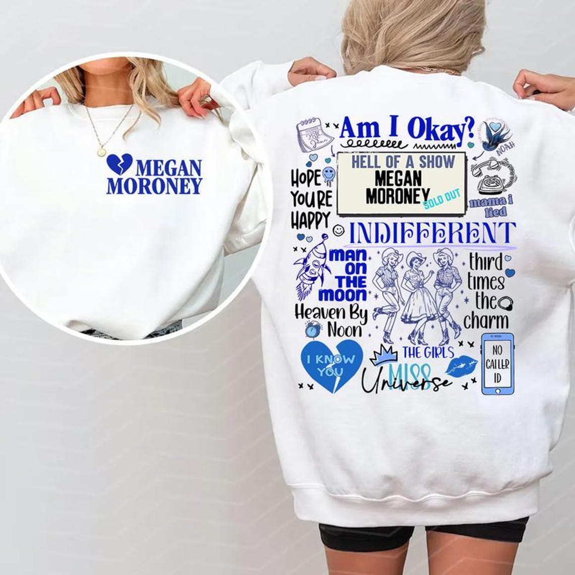 Megan Moroney Concert Song Hoodie, Music T-shirt, Am I Okay Tour Tee ...