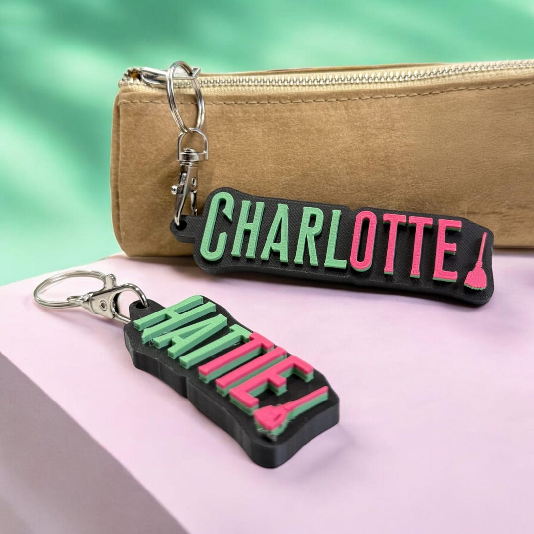 Personalised Wicked Name Keyring - Etsy UK
