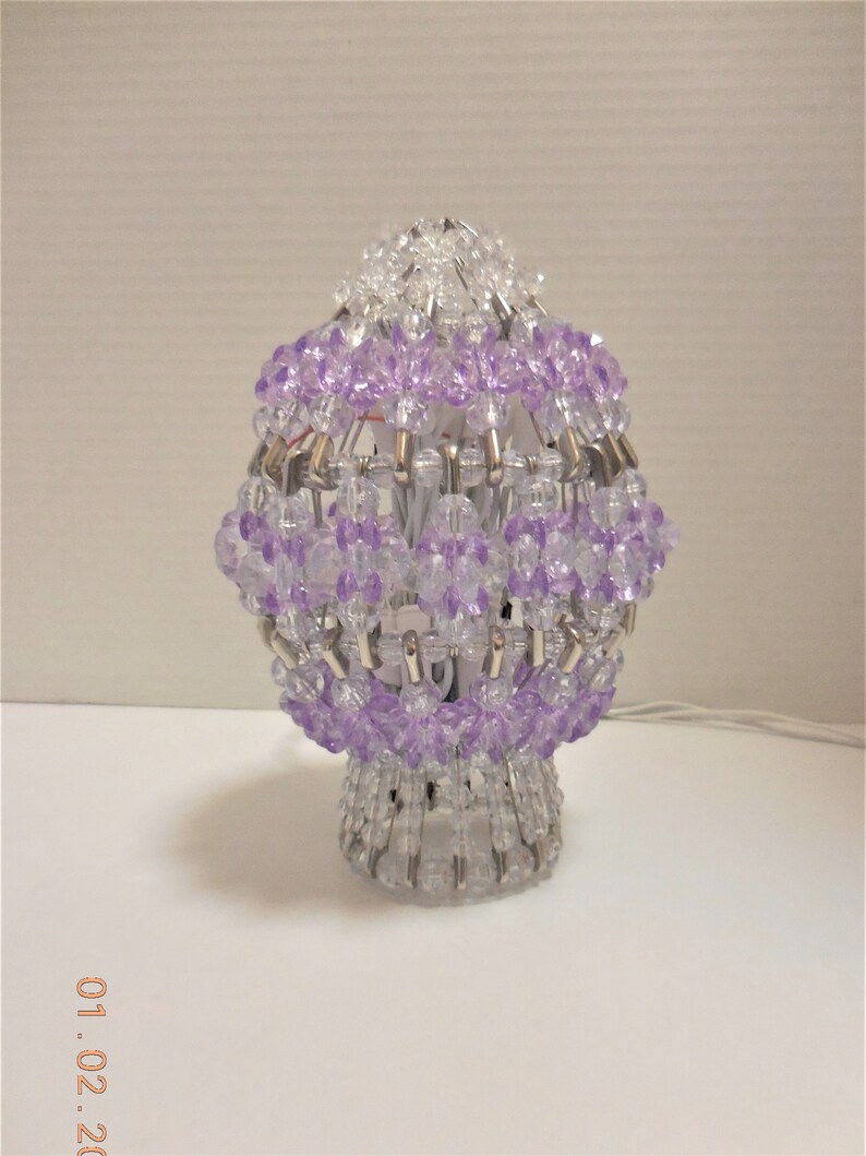 Vintage Beaded Safety Pin Night Light Retro Handcrafted | Etsy