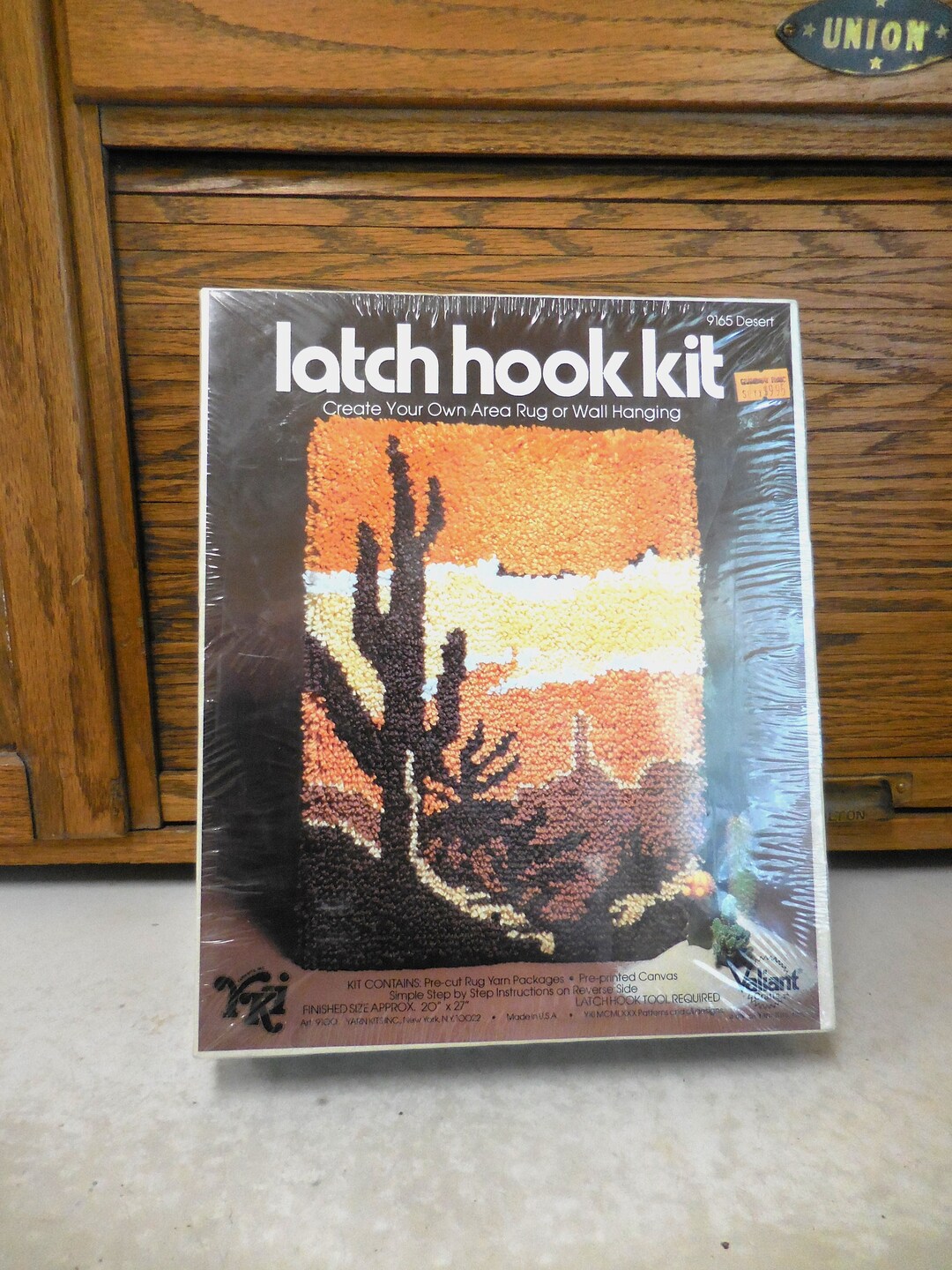 Vintage Unopened Latch Hook Kit Southwest Design Latch Hook Wall ...
