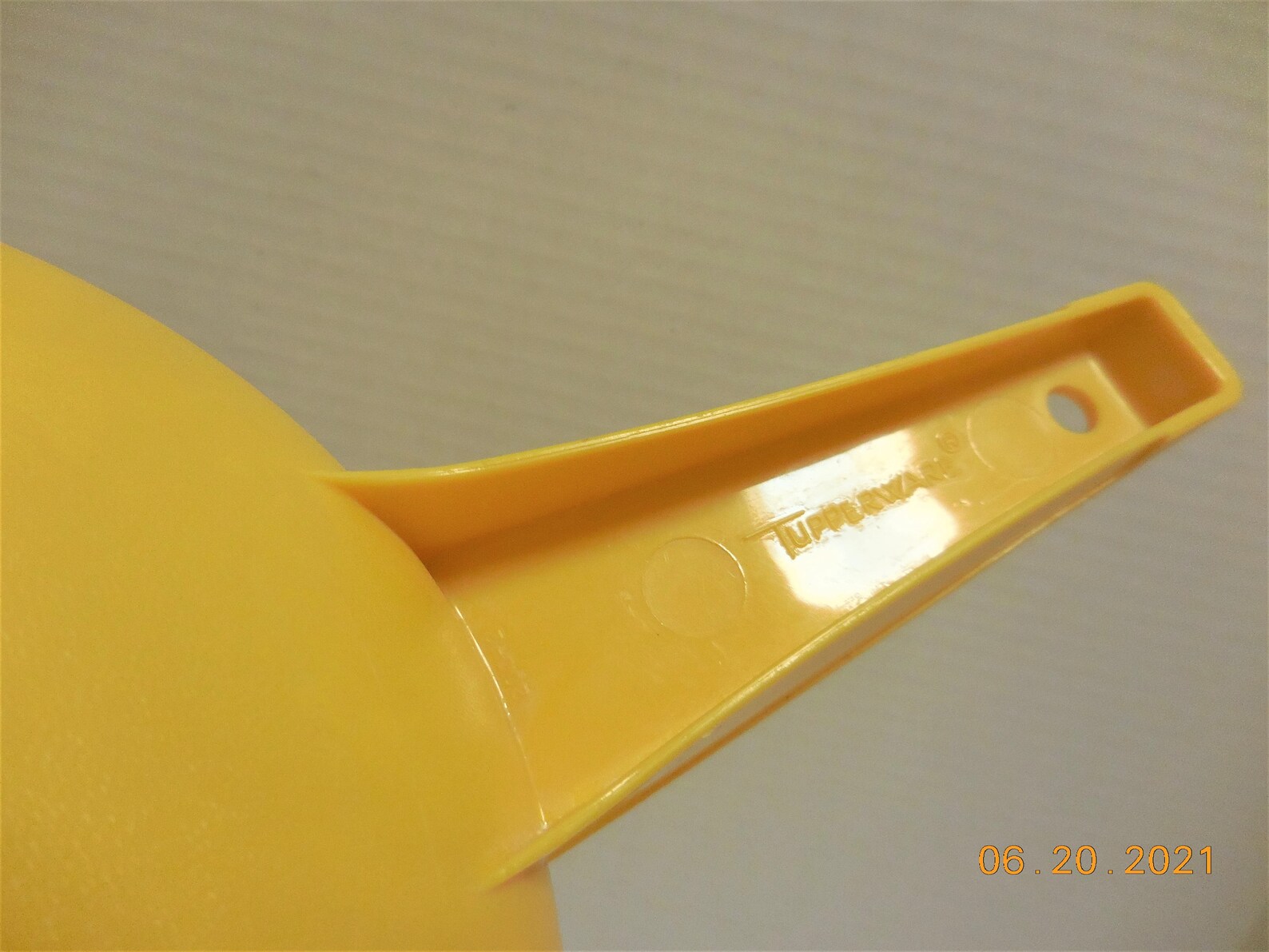 Vintage Tupperware Strainer With Handle Round Yellow Plastic - Etsy