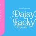Daisy Tacky Font, Handwritten Font, Wedding Font, Modern Font, Display ...