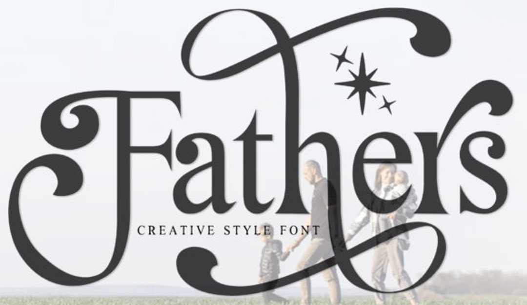 Fathers Font, Calligraphy Font, Crafters Font, Handwritten Font, Bold ...