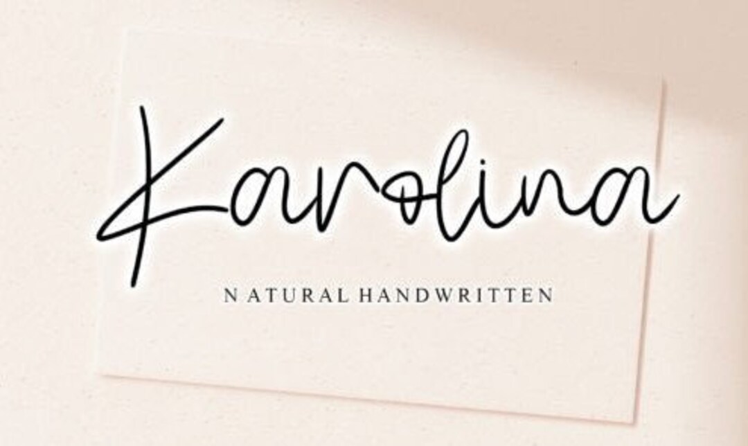 Karolina Font, Cricut Font, Modern Font, Casual Font, Handwritten Font ...
