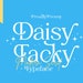 Daisy Tacky Font, Handwritten Font, Wedding Font, Modern Font, Display ...
