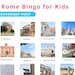 Paris Bingo! France Scavenger Hunt, Coloring Activities. Europe Kids ...
