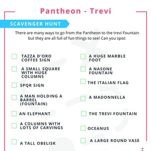 Rome Scavenger Hunts for Kids - Etsy