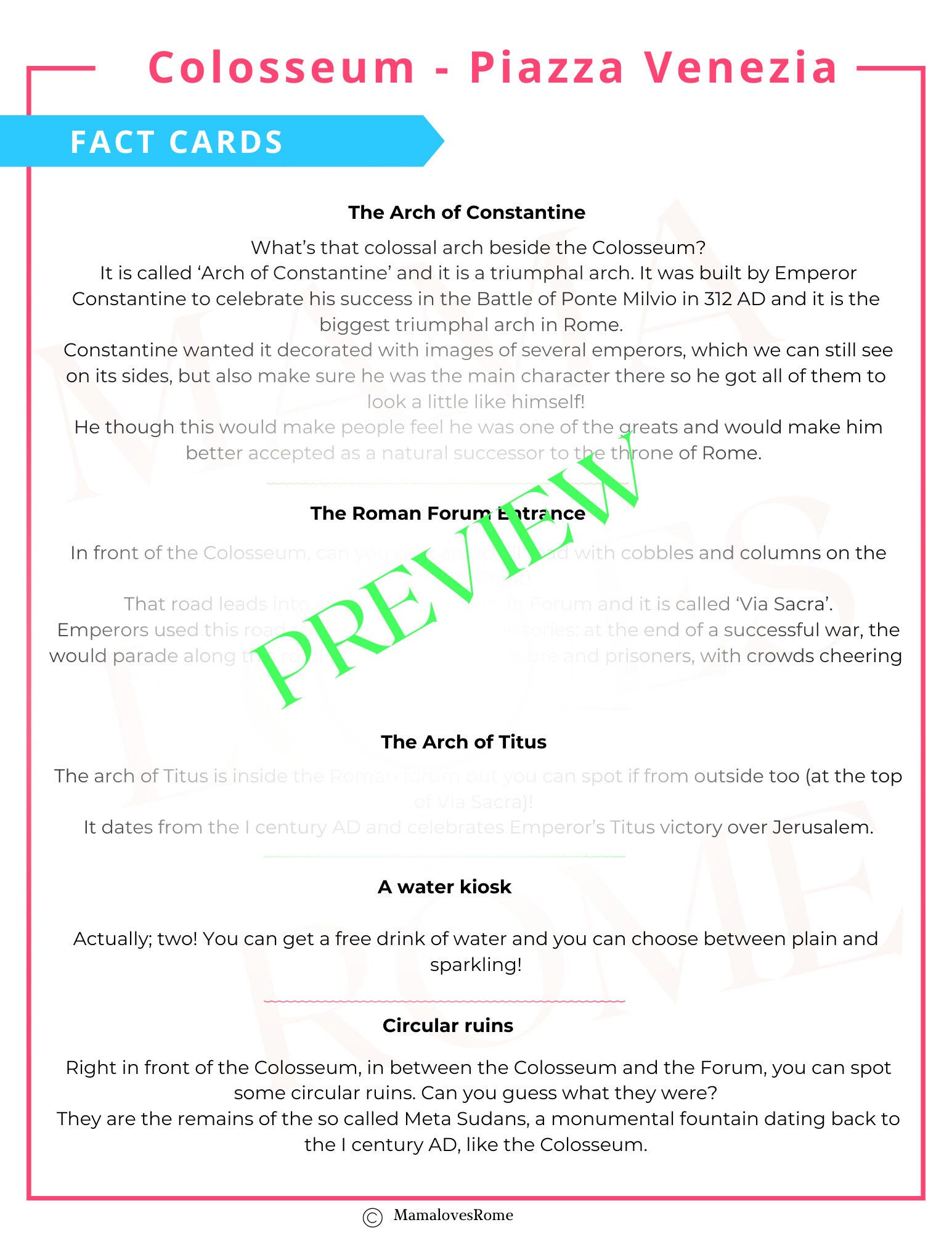 Rome Scavenger Hunts for Kids - Etsy