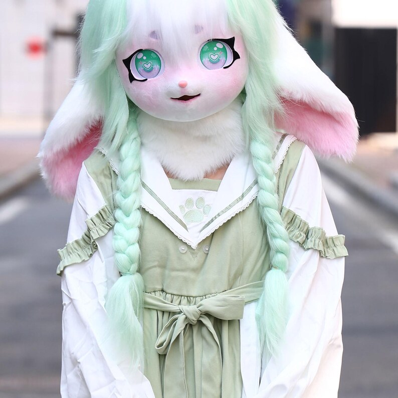 Sheep Mask Cat Mask, Fursuit Mask Head,handmade Mask,pet Play, Furry ...