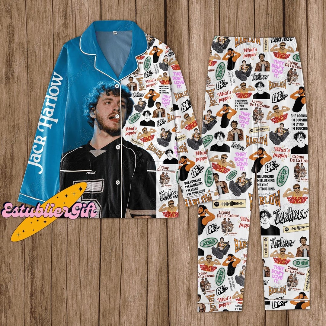Jack Harlow Pajamas Set, Jack Harlow Shirt, Jack Harlow Pajamas, Jack ...