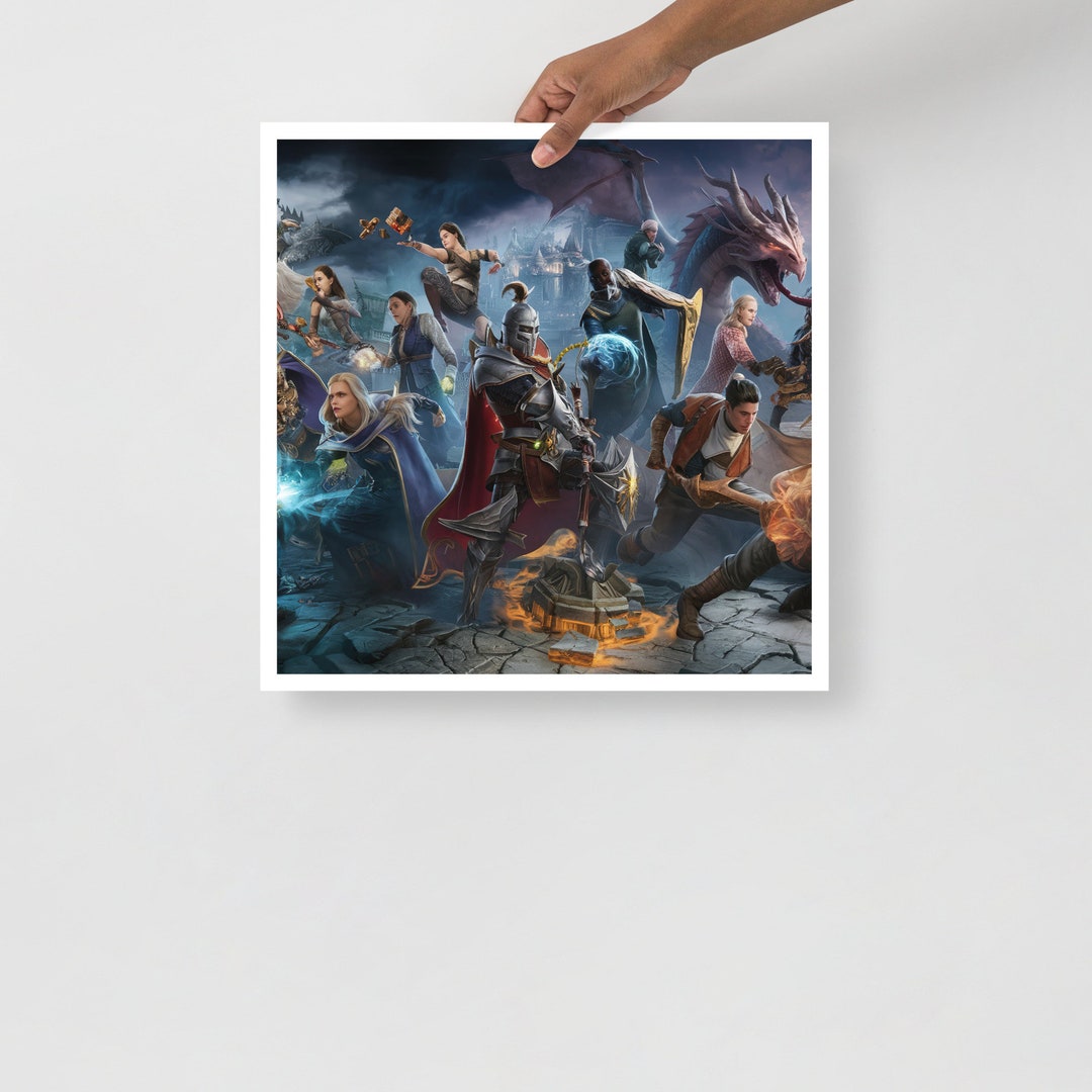 Epic Battle Poster - Etsy