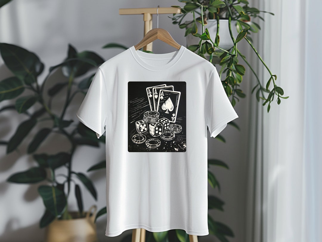 Poker Shirt, Poker Night T-shirt, Card Playing Tee, Gambling Merch ...