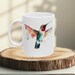 Hummingbird Watercolor Mug, Vibrant Colorful Hummingbirds Coffee Mug ...