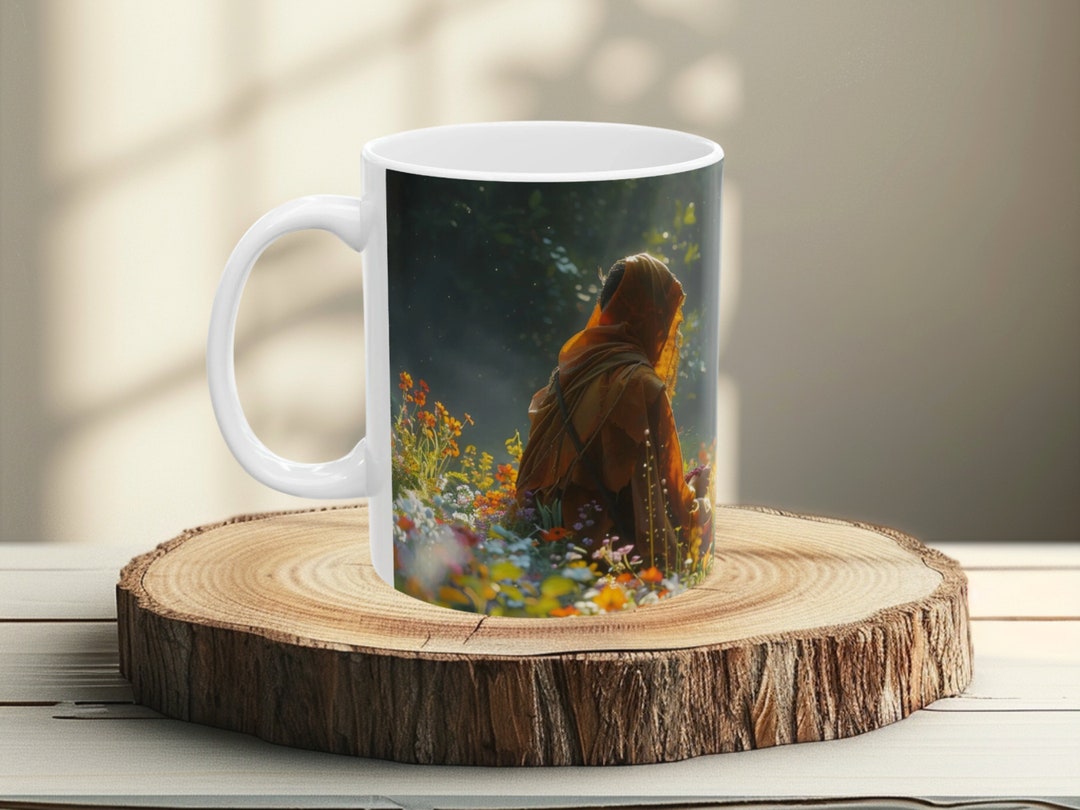 Bushcraft Landscape Mug, Aesthetic Nature Coffee Mug, Camping Crafting ...