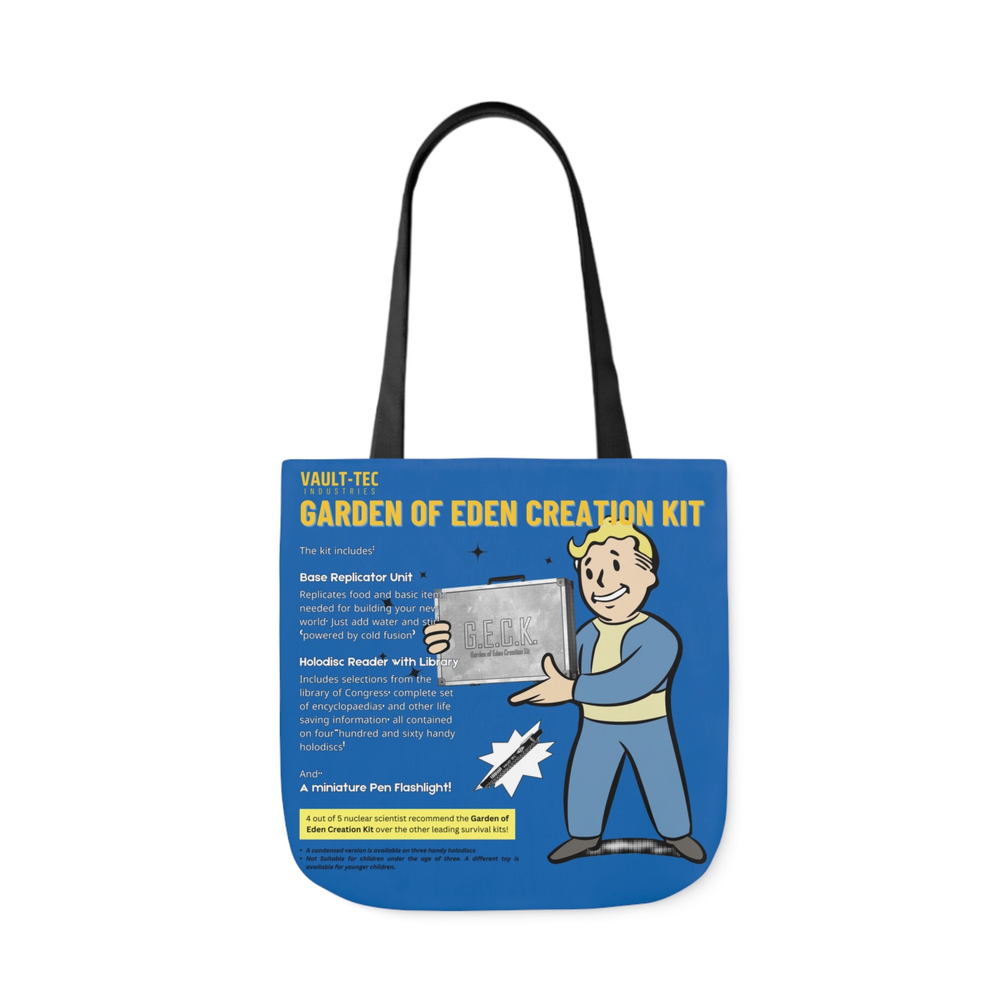 Fallout Garden of Eden Creation Kit GECK Canvas Tote Bag Gaming Lovers ...