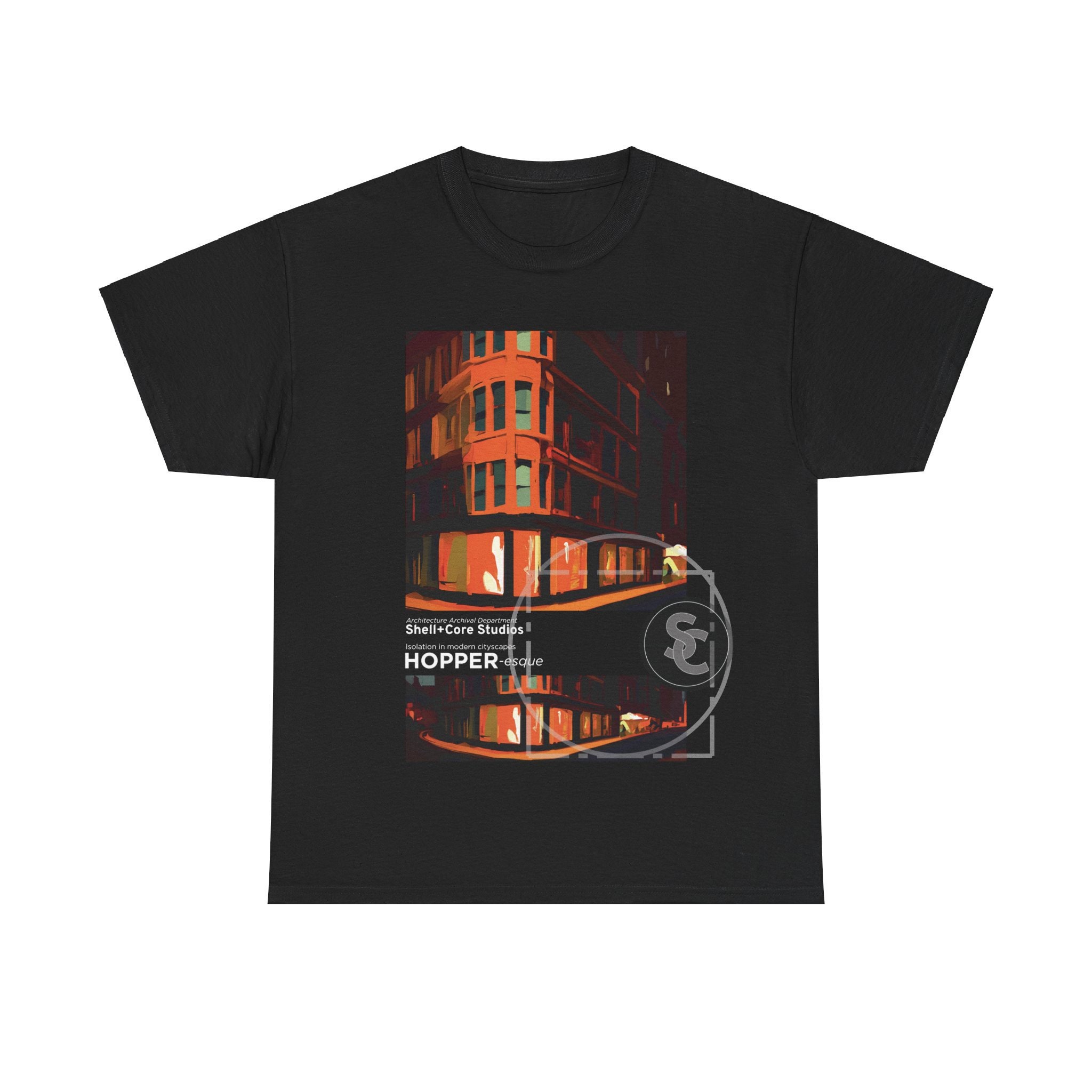 Edward Hopper-esque by Shell & Core Art, Architecture, and Design Tee ...